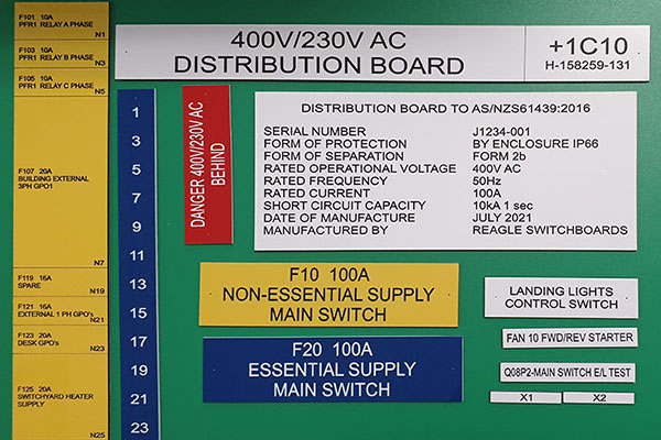 Engraved Labels, Switchboards & Electrical Labelling | Laberton Pty Ltd