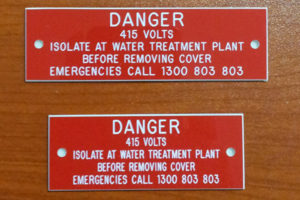 Engraved Labels for Electrical Applications - examples of our work