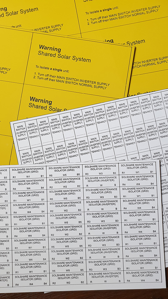 Engraved Labels for Electrical Applications - examples of our work